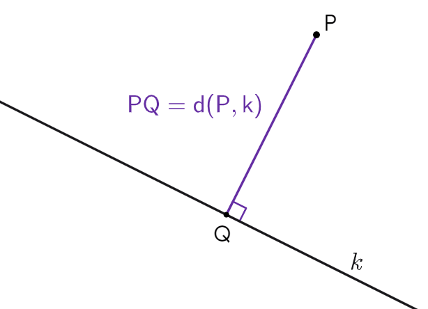 Afstand tussen punt en lijn berekenen oefenen | StudyGo