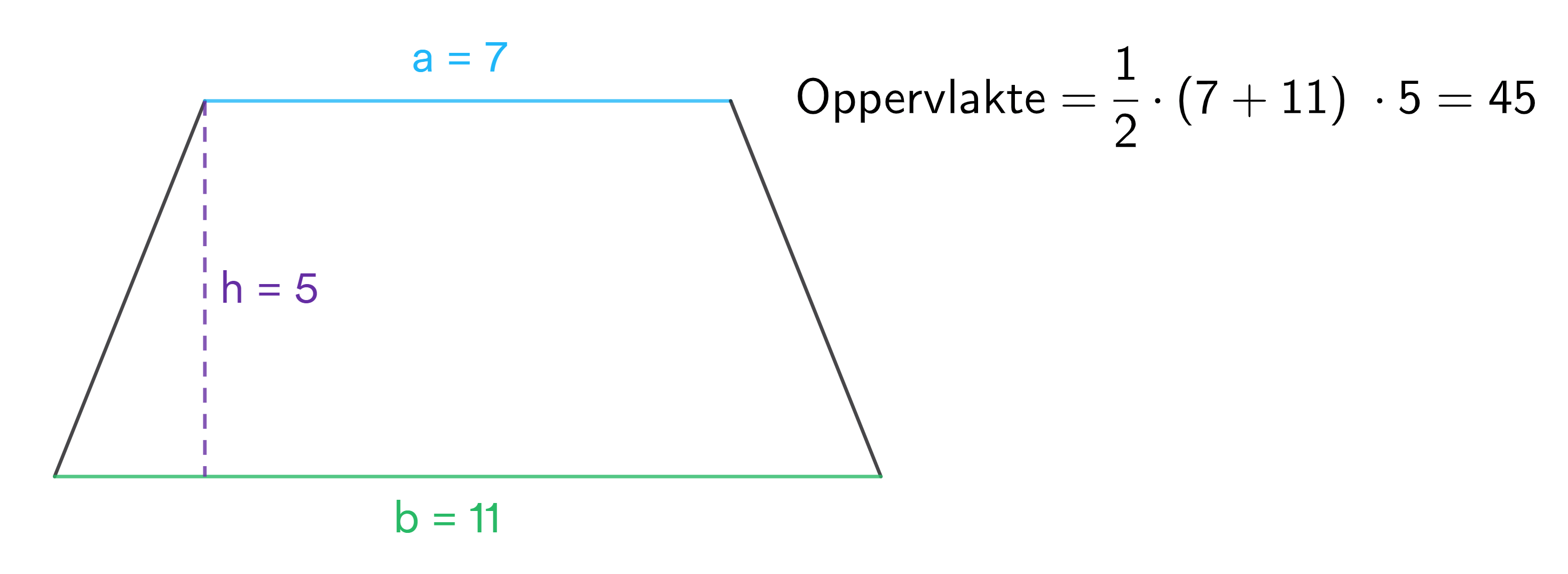 Oppervlakte van vlakke figuren oefenen | StudyGo
