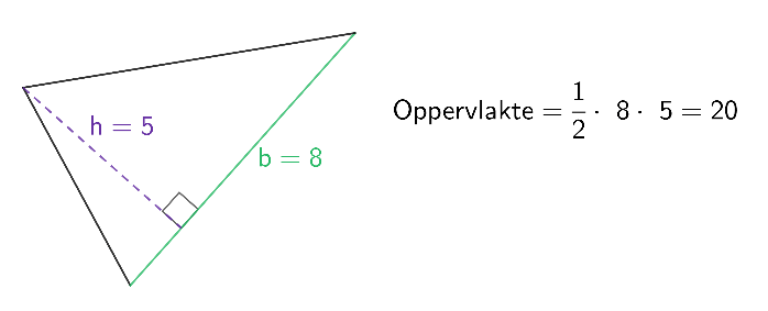 Oppervlakte van vlakke figuren oefenen | StudyGo