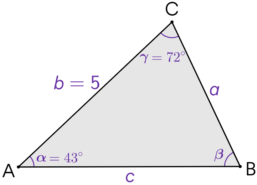 Sinusregel bij scherphoekige driehoek oefenen | StudyGo