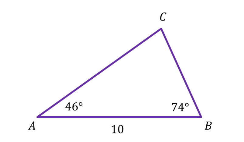 De sinusregel in scherphoekige driehoeken oefenen | StudyGo